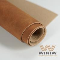 China Genuine Leather PU Micro Synthetic Leather Fabric For Labels for sale
