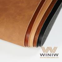 China Soft Micro Faux Leather Vegan PU Leather Labels Material for sale