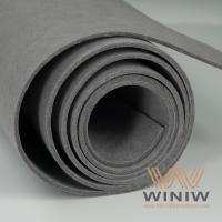 China 2.4mm Microfiber PU Leather Synthetic Suede Ultrasuede Fabric For Shoes for sale