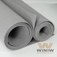China 2.4mm Microfiber PU Leather Synthetic Suede Ultrasuede Fabric For Shoes for sale