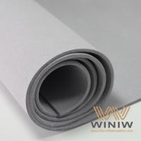 China 0.8mm Ultra Suede Vegan Micro Fiber PU Suede Imtation Leather for Shoes for sale