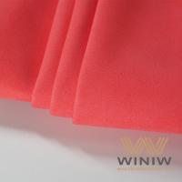 China 1mm Microfiber Suede PU Leather Ultrasuede Vegan Leather Shoes Material for sale
