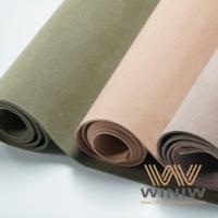 China 2.4mm Artificial Leather Microfiber PU Synthetic Suede Fabric For Shoes for sale