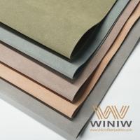 China 2.4mm Artificial Leather Microfiber PU Synthetic Suede Fabric For Shoes for sale