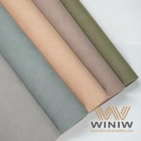 China 2.4mm Artificial Leather Microfiber PU Synthetic Suede Fabric For Shoes for sale