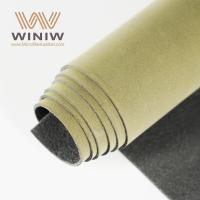 China Microfiber Leather PU Synthetic Leather Fabric For Shoes Upper Making for sale