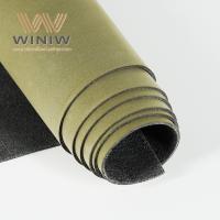 China Microfiber Leather PU Synthetic Leather Fabric For Shoes Upper Making for sale