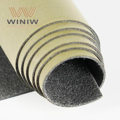 China Microfiber Leather PU Synthetic Leather Fabric For Shoes Upper Making for sale