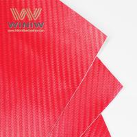 China Carbon Fiber Faux Leather Fashion Fabric Material For Ice Hockey Gloves for sale