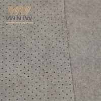 China Perforated Microfiber PU Material Car Interior Cover Leather for sale