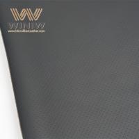 China 1.2mm Black Perforated micro leather Car Door Upholstery Fabric Material for sale