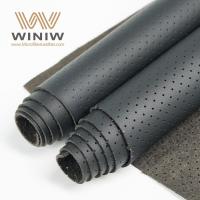 China 1.2mm Micro Faux Vegan Leather Car Door Leather Interiors Fabric for sale