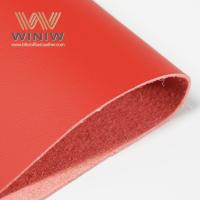 China Red Microfiber PU Faux Leather For Car Interior for sale