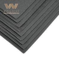 China Black Microfiber Artificial Leather Material Safety Footwear Making Leather for sale