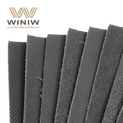 China 2mm Black Micro Fiber Synthetic PU Material Safety Shoes Upper Material for sale