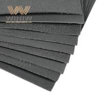 China Black Faux Microfiber Leather Upper Material For Safety Shoes for sale