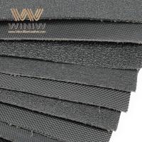 China Black Faux Microfiber Leather Upper Material For Safety Shoes for sale