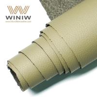 China Beige Microfiber Vegan Leather For Car Seats Material Making for sale