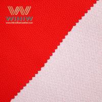 China Red Micro PU Auto Leather Interiors Seat Fabric Material for sale