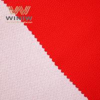 China Red Micro PU Auto Leather Interiors Seat Fabric Material for sale
