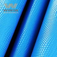 China Blue Scratch Resistant Microfiber PU Material Shoes Upper Leather for sale