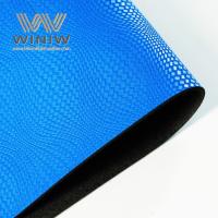 China Blue Microfiber Shoes Upper Leather Material PU Leather For Men for sale
