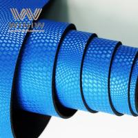 China 1.4mm Fake Leather Upper Fabric Material Micofiber PU Leather For Shoes for sale