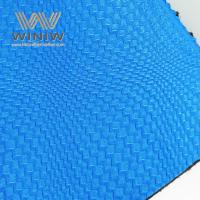 China 1.4mm Blue Micro Fiber Synthetic Leather PU Material Shoes Upper Material for sale
