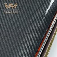 China Black Micro Fiber PU Automotive Leather Fabric Upholstery Leather Material for sale