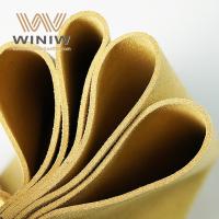 China Yellow Microsuede Alcantara Synthetic Ultrasuede Leather Sofa Covering Material for sale