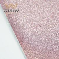 China 1.2mm Glitter Microfiber Leatherette Fabric Bags Leather Material for sale