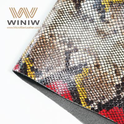 China Lightweight PU Leather Microfiber Vegan Leather For Bags Upper Making for sale