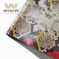 China Abrasion Resistant Micro PU Leather Faux Leather Vegan Upper Fabric In Bags for sale