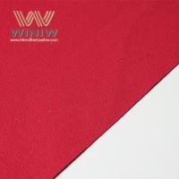 China Red Microfiber Suede Synthetic Suede Leather Vegan Fabric For Gloves for sale