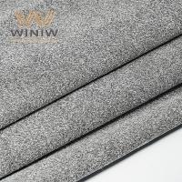 China Grey Micro Suede Alcantara Fabric Synthetic Ultra Suede Leather Gloves Making Material for sale