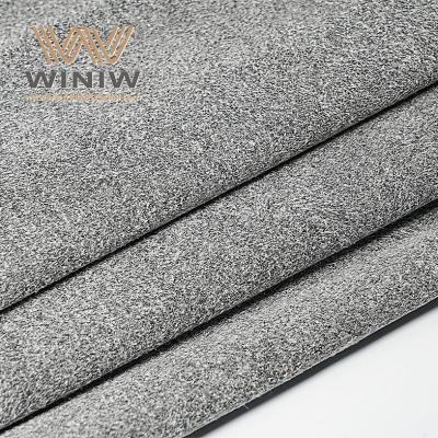 China Grey Micro Suede Alcantara Fabric Synthetic Ultra Suede Leather Gloves Making Material for sale