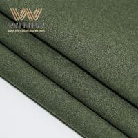 China Green Color Micro Vegan Suede Leather Synthetic Suede Ultra Suede Fabric For Gloves for sale
