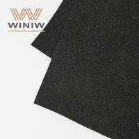China Black Micro Fiber Suede Vegan Leather Ultra Suede Faux Suede Leather Material For Gloves for sale