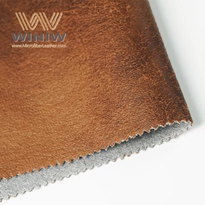 China Eco Friendly Microfiber PU Material Vegan Leather Upholstery Fabrics For Sofas for sale