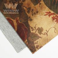 China Long Lasting Micro Faux Vegan Leather Fabric Sofa Covers Materials for sale