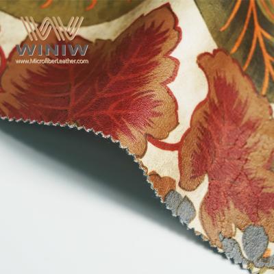 China Eco Micro PU Vegan Leather Ultra Fabric For Furniture Upholstery for sale