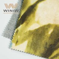 China Colorful Synthetic Microfiber Leather Upholstery Fabric For Making Sofas for sale