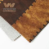 China 1.2mm Micro Fiber Faux Leather Vegan Furniture Fabric Sofas Making Leather for sale