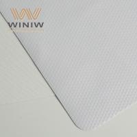China Top Quality White Pu Microfiber Vegan Leather Football Synthetic Leather for sale