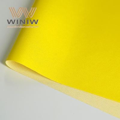 China Anti Yellowing Micro Vegan Leather Fabrics Outdoor Football Leather For Men for sale