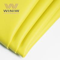 China 1.2mm Yellow Micro Fiber Synthetic Leather Car Seat Fabrics Automotive Leather for sale
