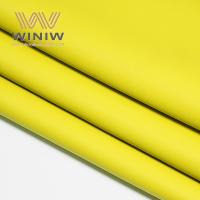 China 1.2mm Yellow Micro Fiber Synthetic Leather Car Seat Fabrics Automotive Leather for sale