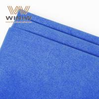 China 0.6mm High End Micro Suede Leather Velvet Fabric Faux Leather For Show Cases for sale