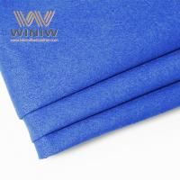 China 0.6mm High End Micro Suede Leather Velvet Fabric Faux Leather For Show Cases for sale