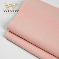 China 0.4mm Pink Micro Suede Synthetic Suede Vegan Leather Jewelry Box Covering Material for sale